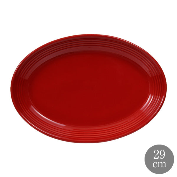 TUXTON タクストン Concentrix レッドチリ 29cm オーバルプレート コンセントリクス – THE HARVEST ONLINE
